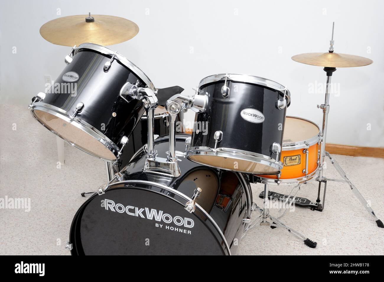 Mumbai Maharashtra India Asia Aug 17 2018 musical instrument drum set ...