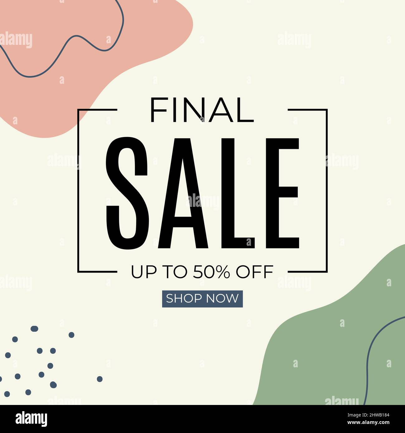 Final Sale Abstract Background in Simple Minimal Style. Illustration ...