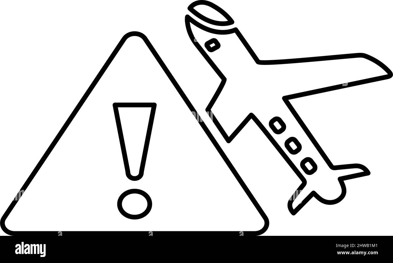 Avoid, Flight ban icon. Beautiful design and fully editable vector for ...