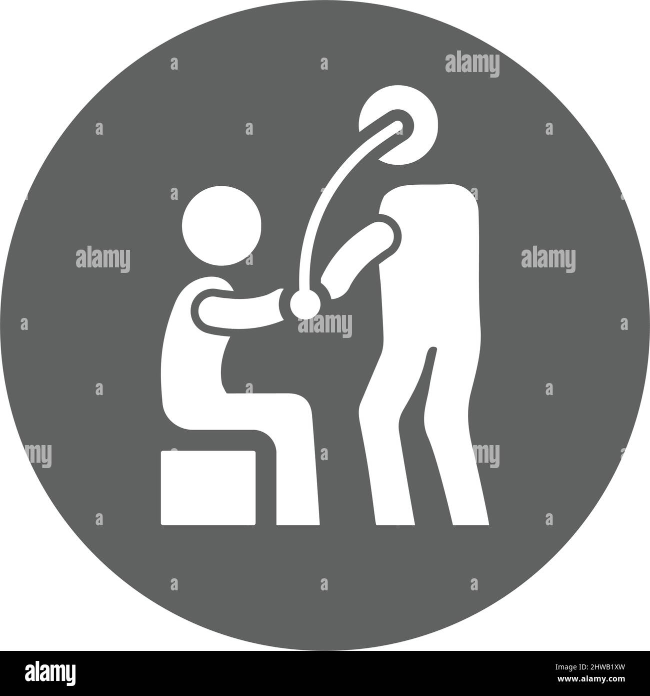 Doctor monitoring patient in hospital Stock Vector Images - Alamy