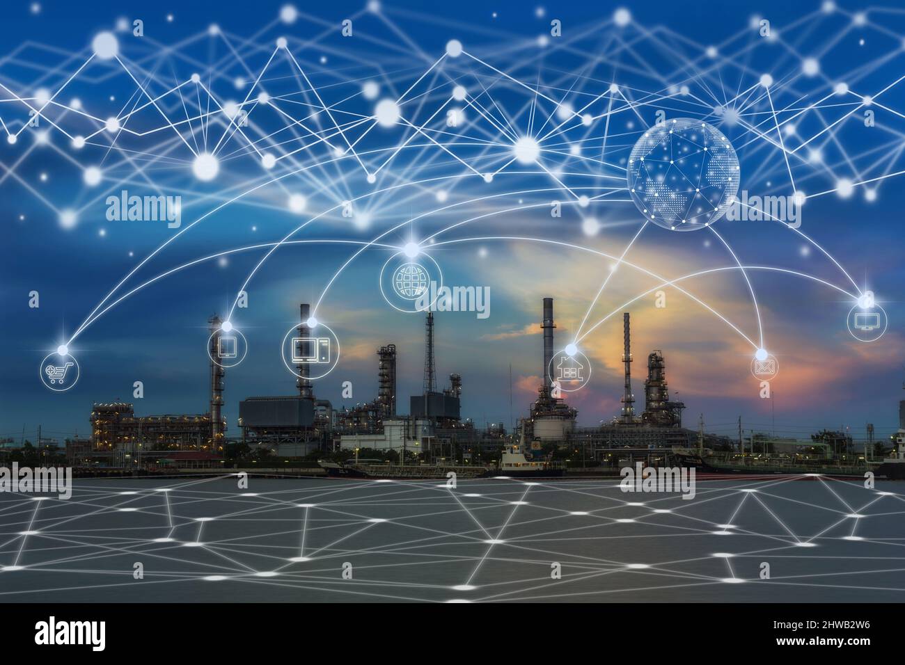 Communication network with multichannel omni channel of Oil and gas ...