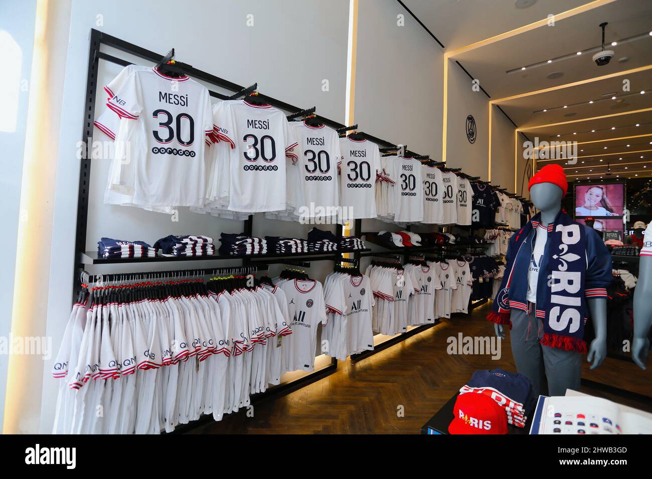 New York, USA. 04th Mar, 2022. Paris Saint-Germain new store is now ...