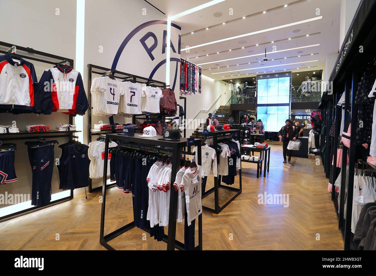 New York, USA. 04th Mar, 2022. Paris Saint-Germain new store is now ...