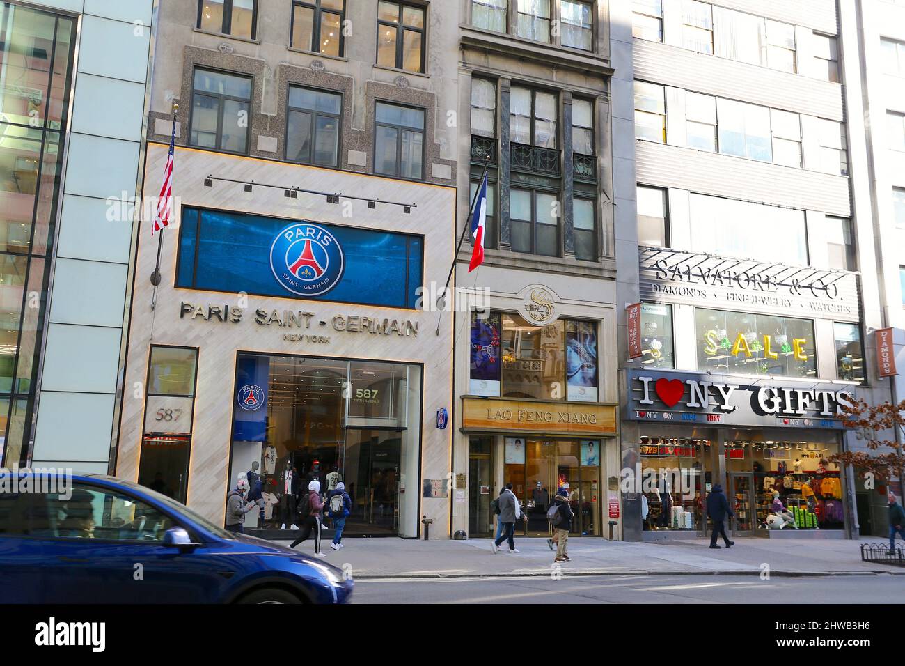 New York, USA. 04th Mar, 2022. Paris Saint-Germain new store is now ...