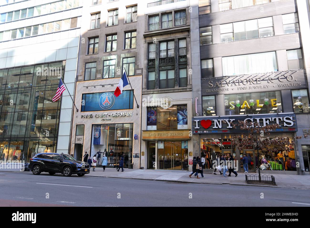 New York, USA. 04th Mar, 2022. Paris Saint-Germain new store is now ...