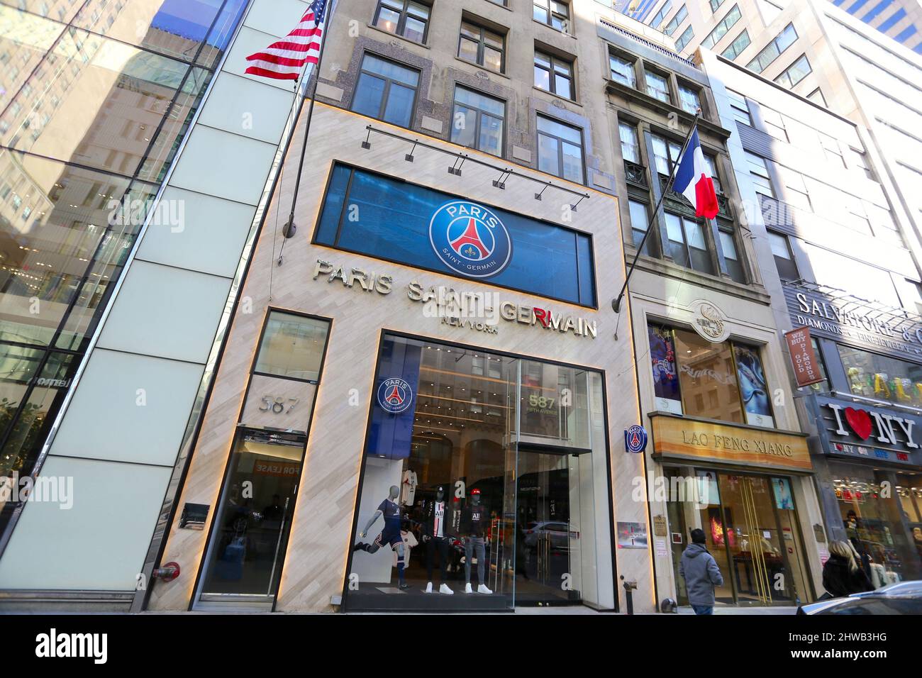 New York, USA. 04th Mar, 2022. Paris Saint-Germain new store is now ...