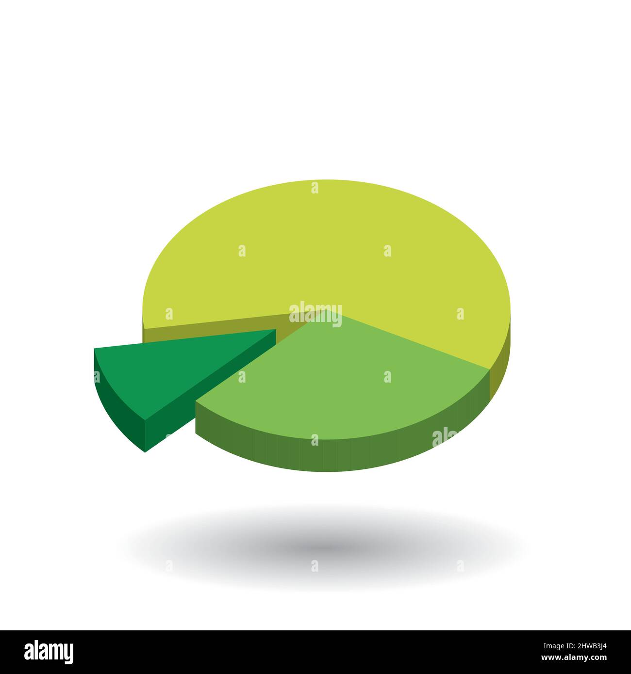 Green pie chart design element Stock Vector Image & Art - Alamy