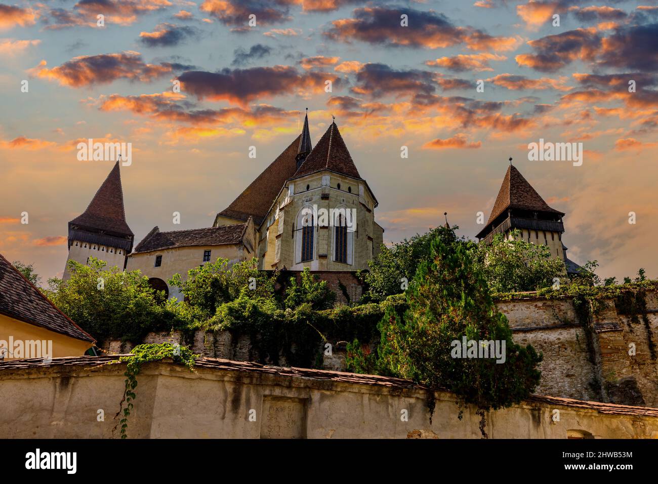 The historic castle church of Biertan in Romania Stock Photo - Alamy