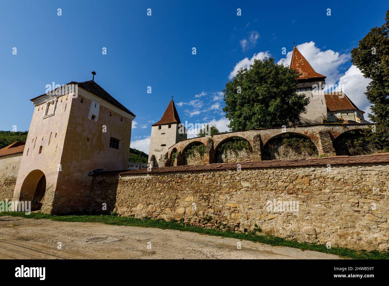 The historic castle church of Biertan in Romania Stock Photo - Alamy