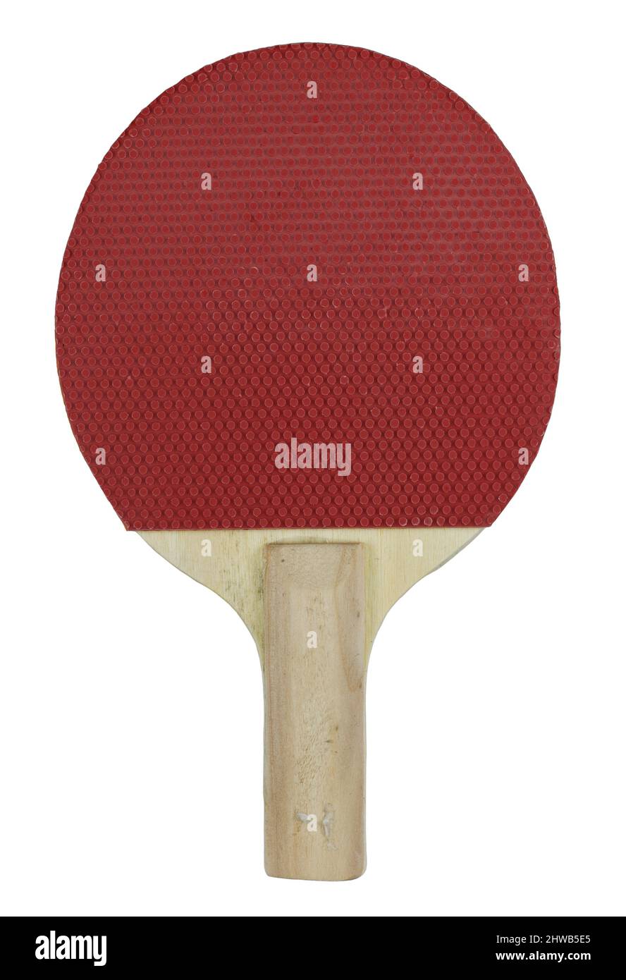 still life image of table tennis bat on white background cut out Stock ...