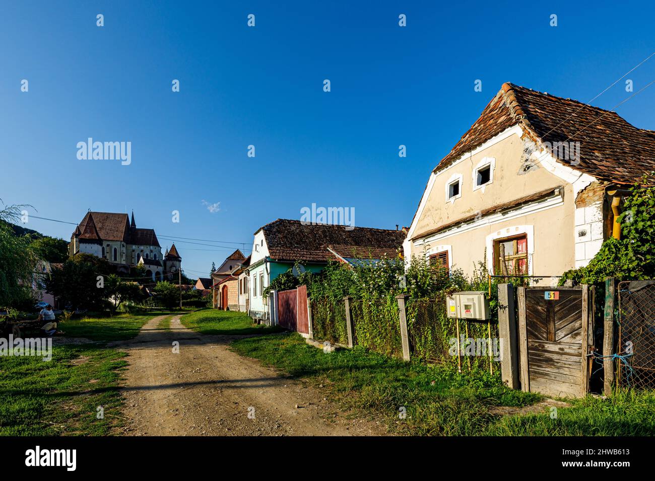 The old saxon village of Biertan in Romania Stock Photo - Alamy