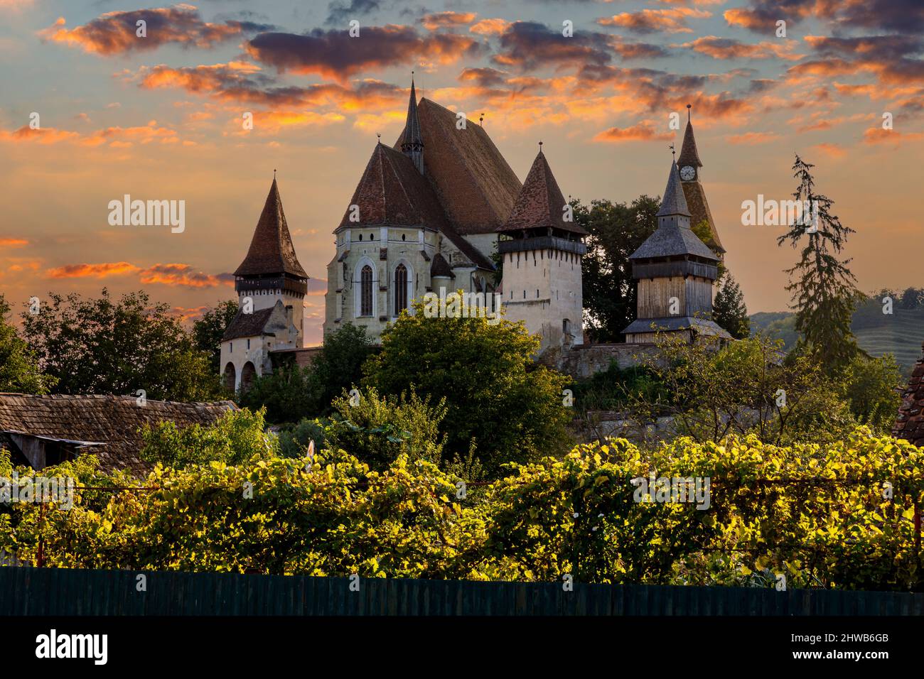 The historic castle church of Biertan in Romania Stock Photo - Alamy