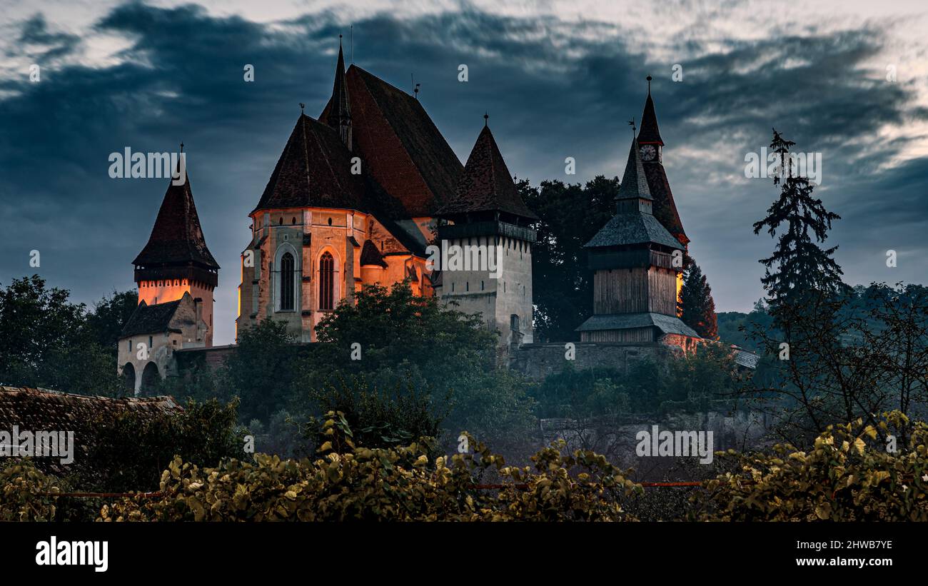 The historic castle church of Biertan in Romania Stock Photo - Alamy