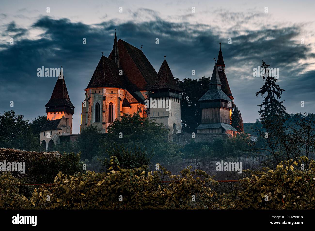 The historic castle church of Biertan in Romania Stock Photo - Alamy