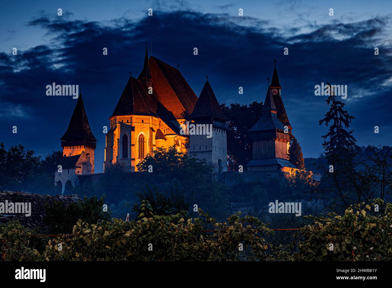 The historic castle church of Biertan in Romania Stock Photo - Alamy