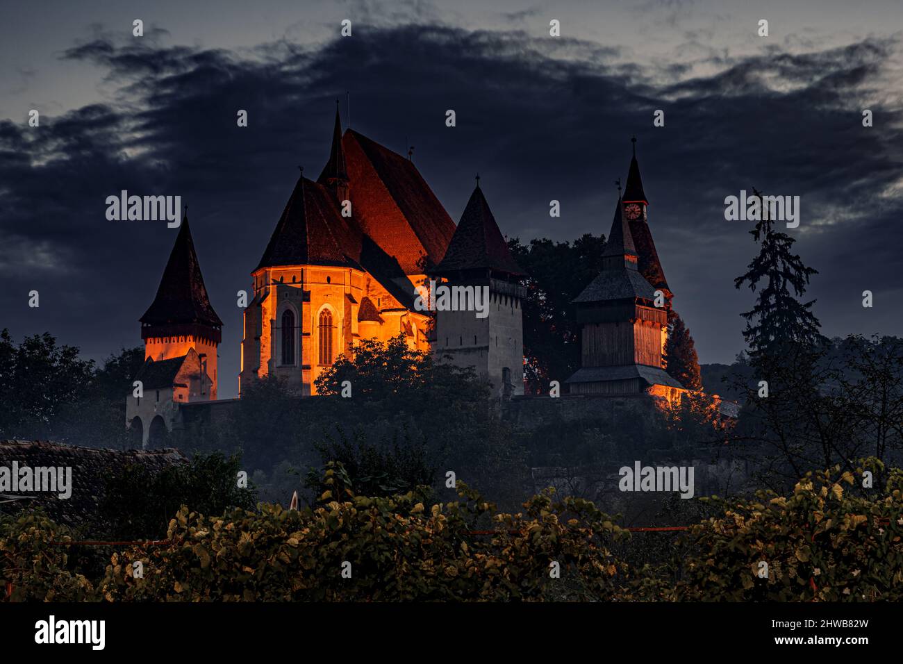 The historic castle church of Biertan in Romania Stock Photo - Alamy