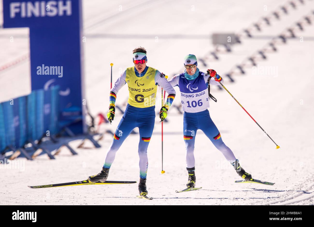 Nico messinger with guide robin wunderle hi-res stock photography and ...