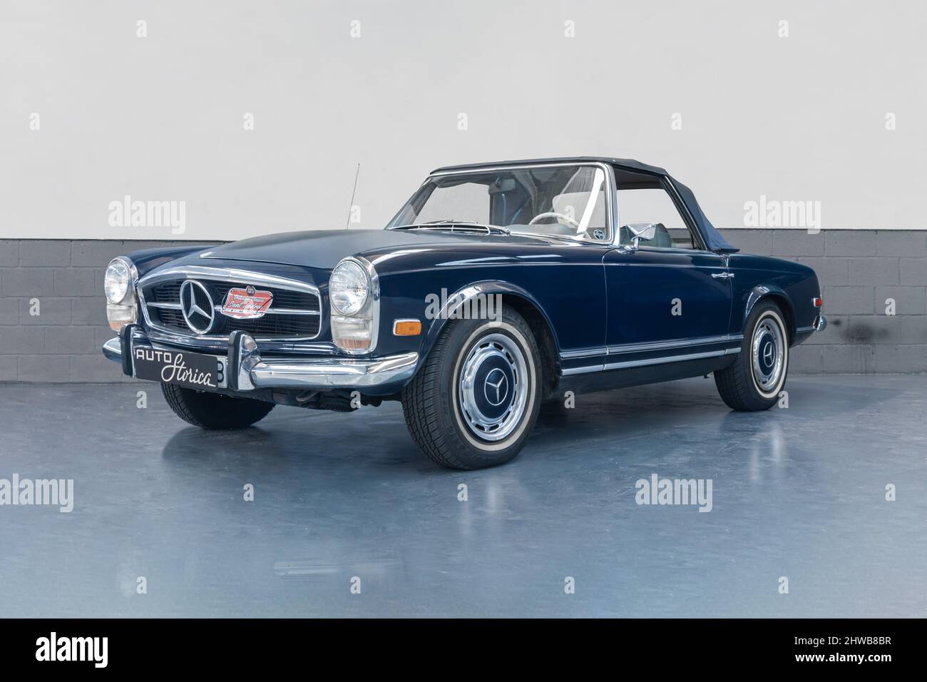BARCELONA, SPAIN-NOVEMBER 20, 2021: 1963 Mercedes-Benz 230 SL roadster ...