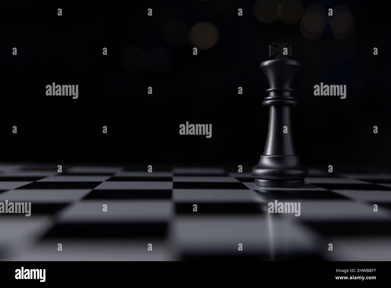 king chess piece role of leadership and confident businessman standing ...