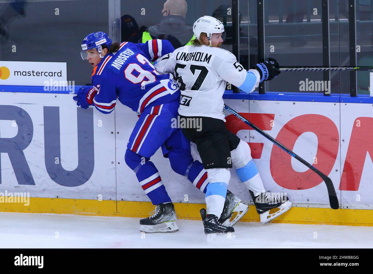 The Russian Federation. St. Petersburg. Palace of Sports "Ice". Hockey. Continental Hockey ...