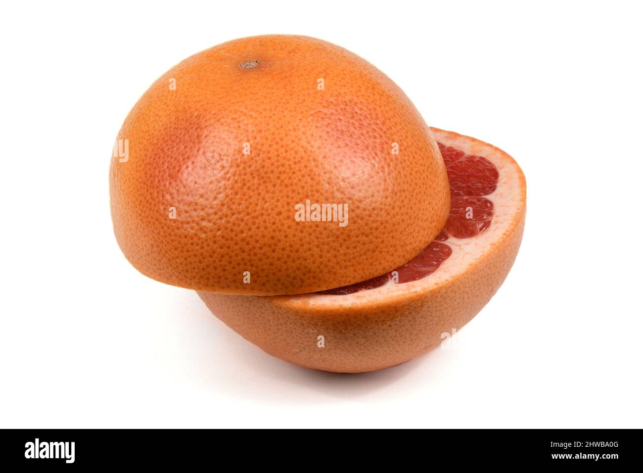 Perfectly retouched grapefruit isolated on white. High resolution photo ...