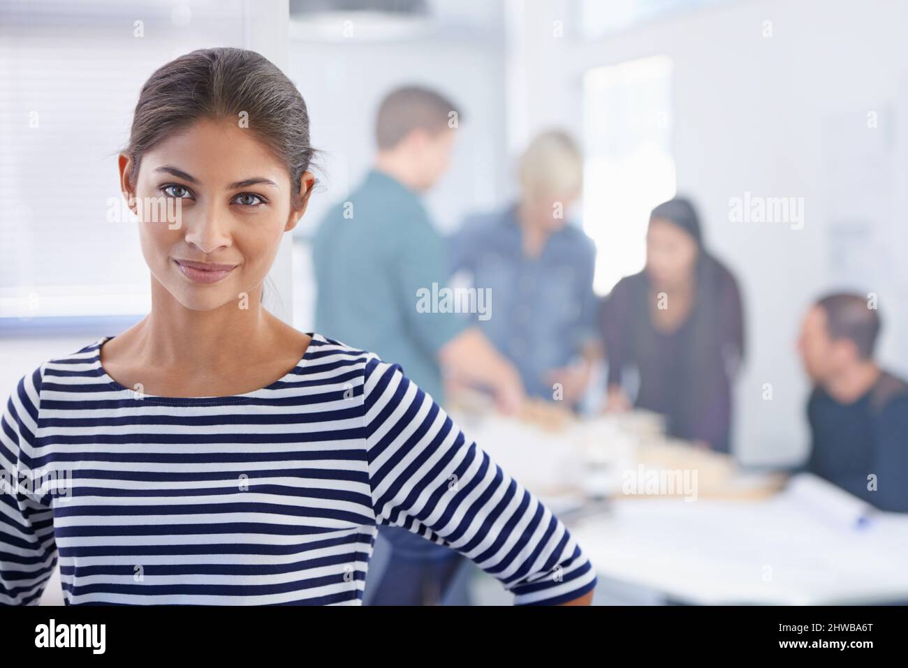 Shes serious about reaching the top. Portrait of a beautiful young ...