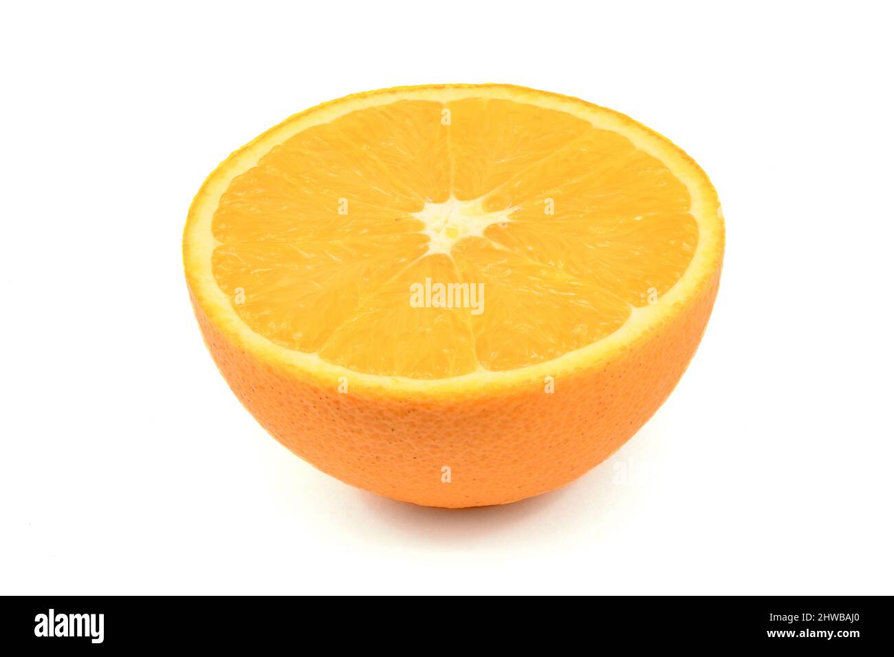 Perfectly retouched orange isolated on white. High resolution photo ...