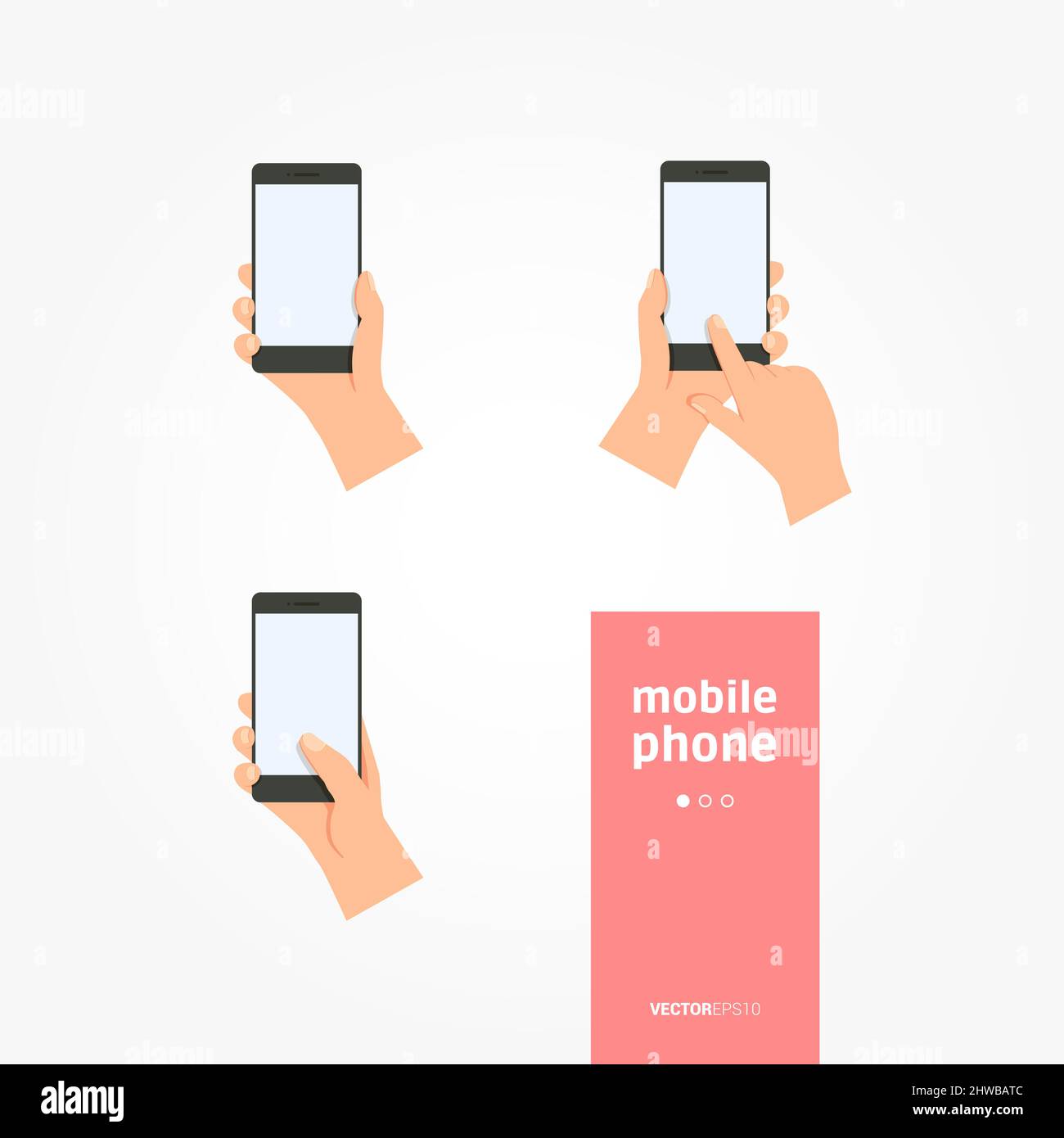 Hands using phone Cut Out Stock Images & Pictures - Alamy