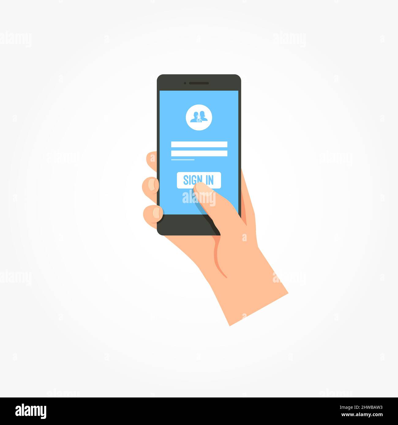 Sign in screen Stock Vector Images - Alamy