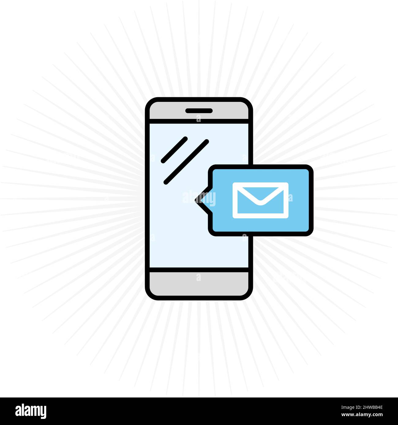 Phone & Mail Icon Stock Vector Image & Art - Alamy