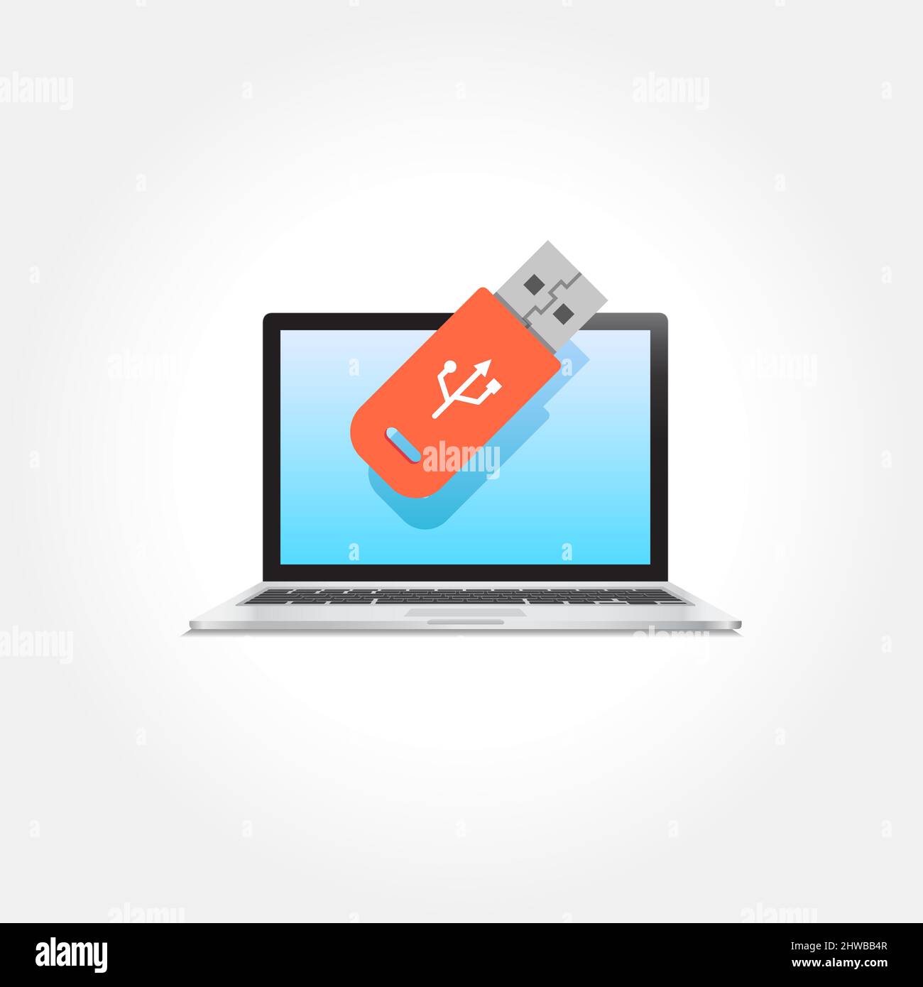 Pc data transfer Stock Vector Images - Alamy