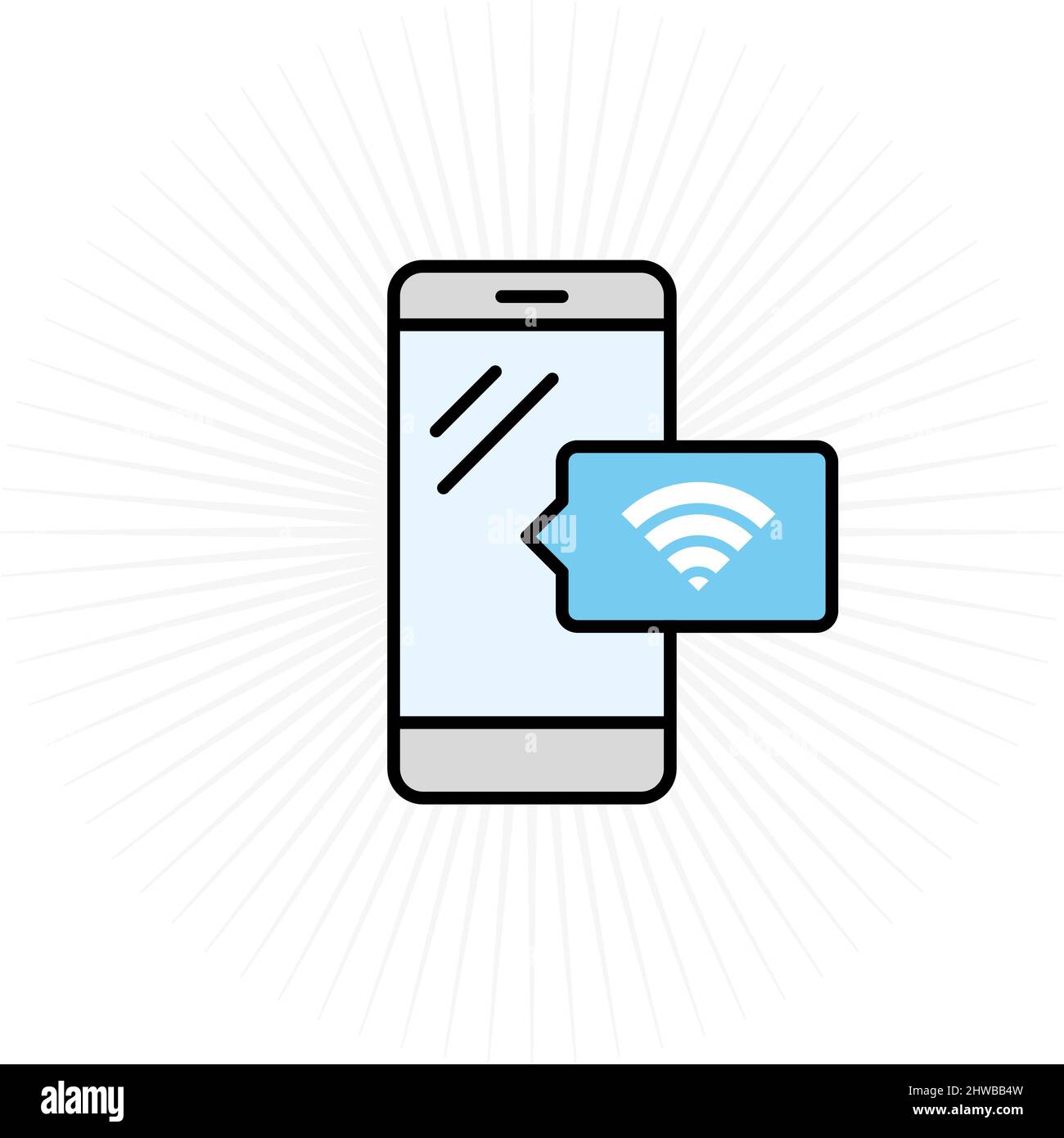 Phone & Wi-fi Icon Stock Vector Image & Art - Alamy