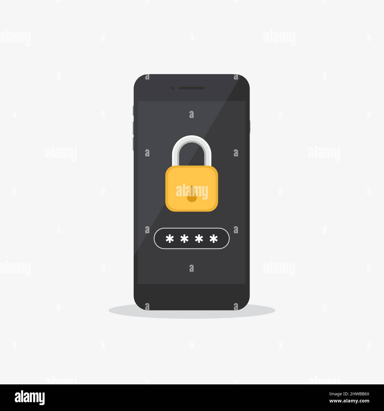 Cell phone security Stock Vector Images - Alamy