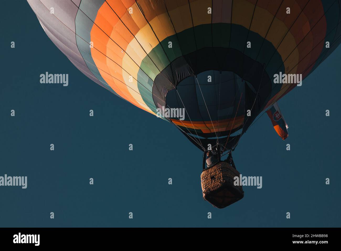 hot air balloons - freedom and adventure concept Stock Photo - Alamy