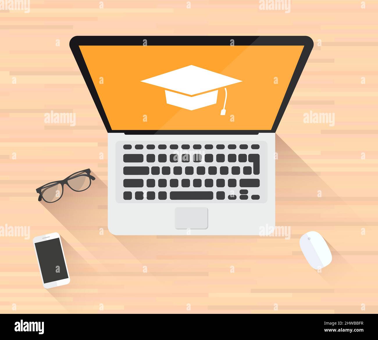 Academic student laptop Stock Vector Images - Alamy