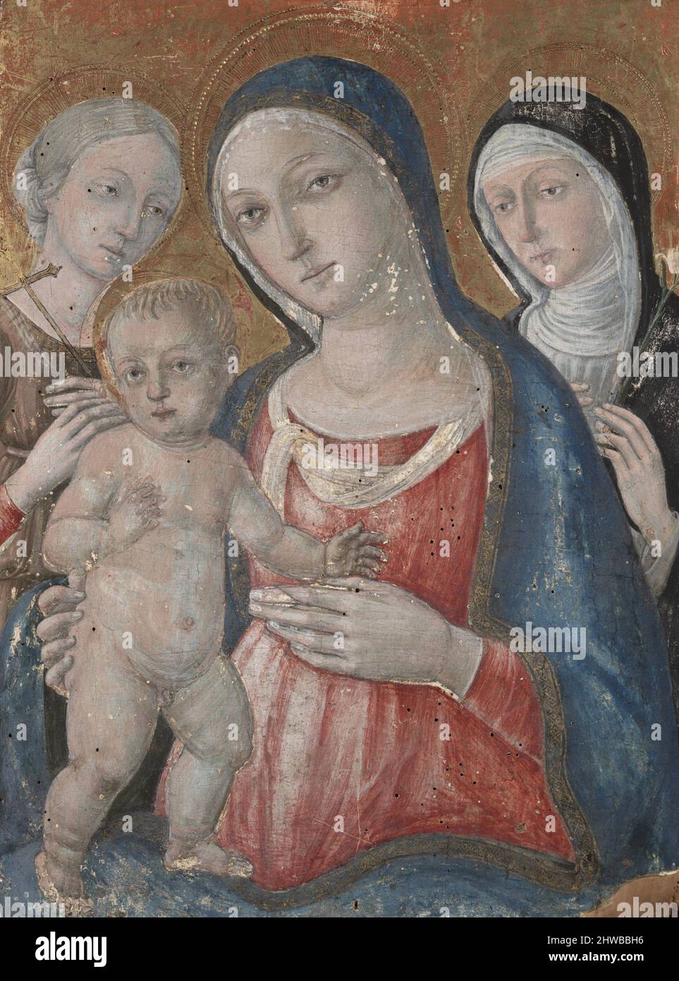 Virgin and Child with Saints Margaret and Catherine of Siena. Artist: Guidoccio di Giovanni ...