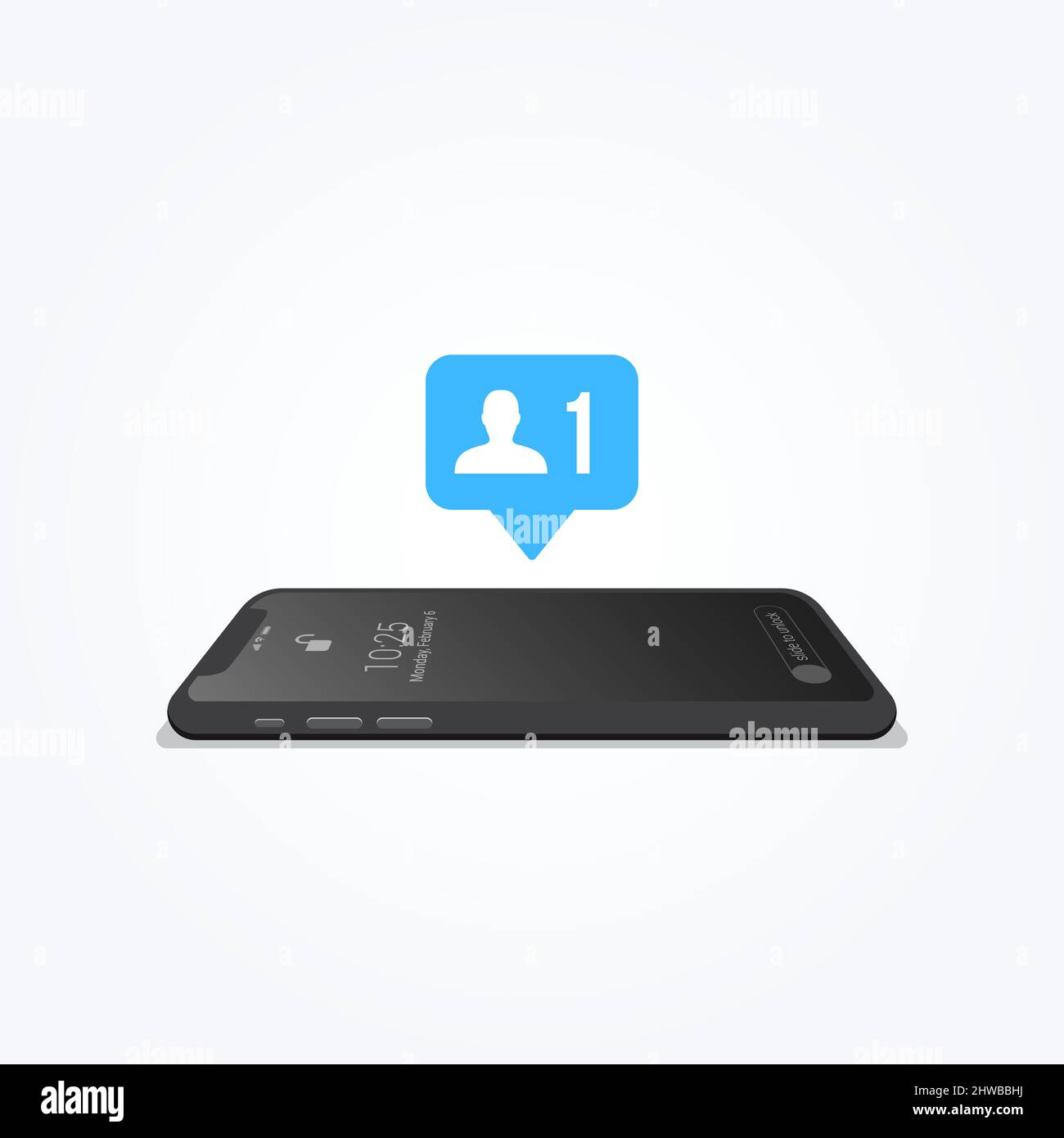 Push notification Stock Vector Images - Alamy