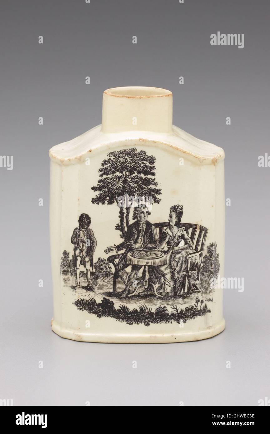 Tea Caddy. Maker: Josiah Wedgwood, British, 1730–1795Engraver: John ...
