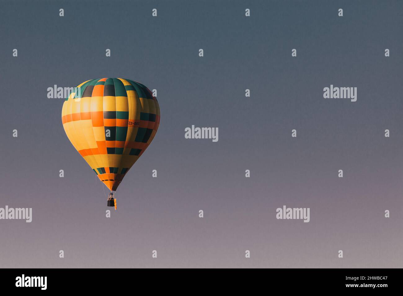 hot air balloons - freedom and adventure concept Stock Photo - Alamy