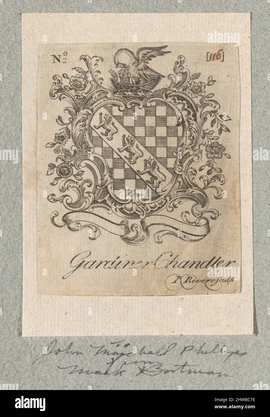 Gardiner chandler bookplate hi-res stock photography and images - Alamy