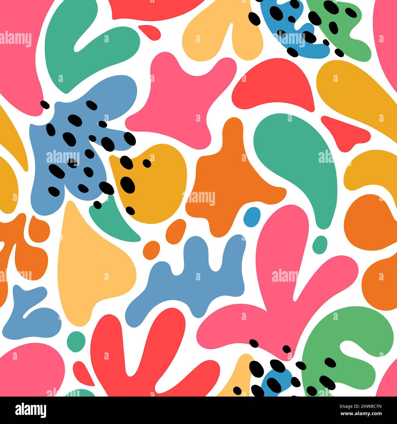 Seamless multi-color abstract pattern. Vector illustration Stock Vector ...