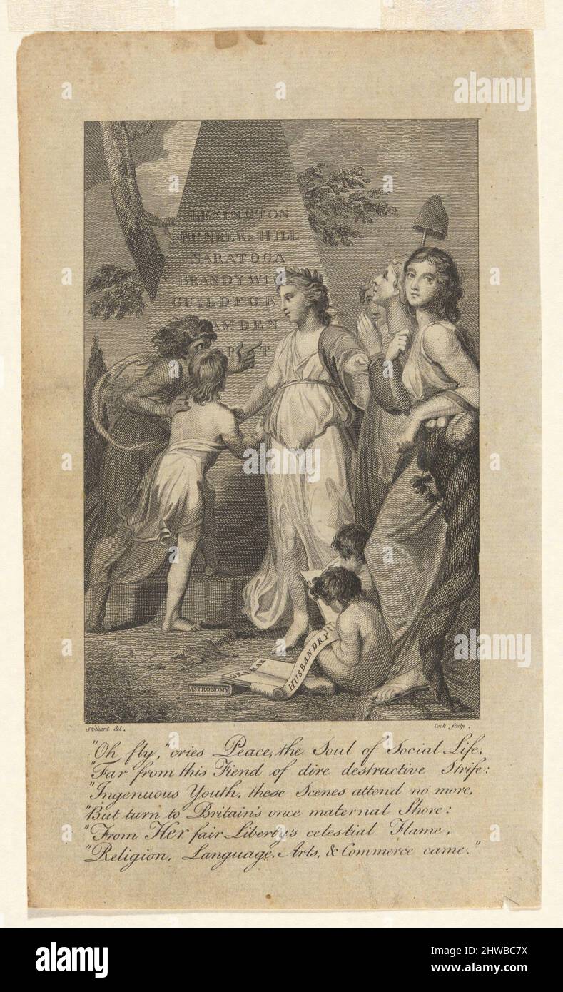 Untitled [Revolutionary War Allegory]. Engraver: Thomas Cook, British ...