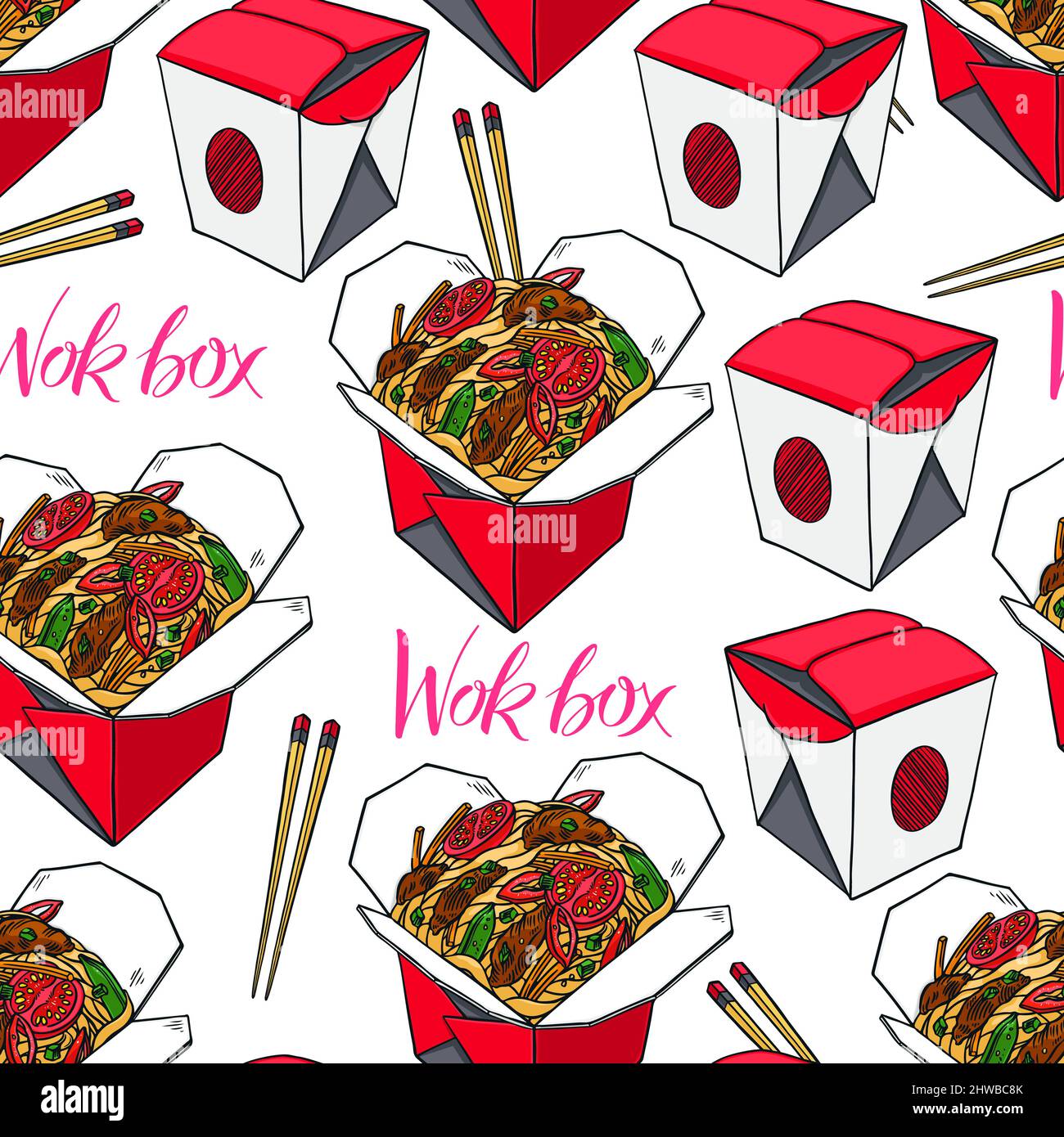 Wok boxes hi-res stock photography and images - Alamy