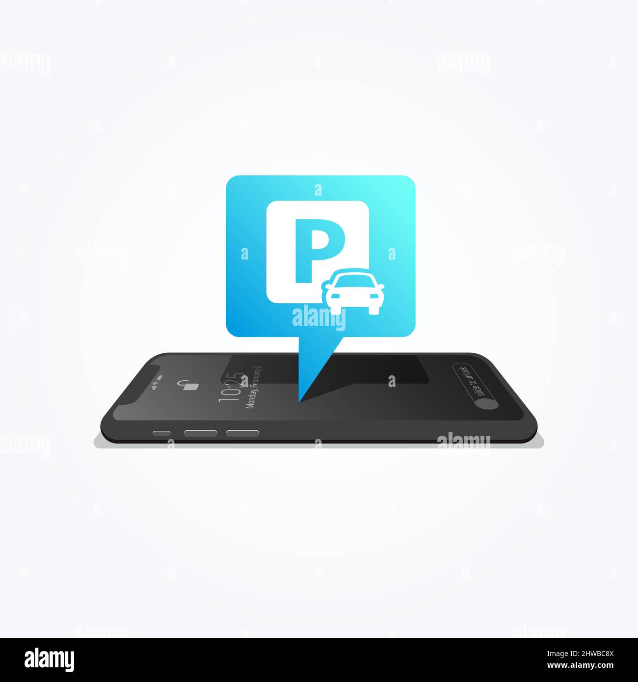 Woman mobile phone car Stock Vector Images - Alamy