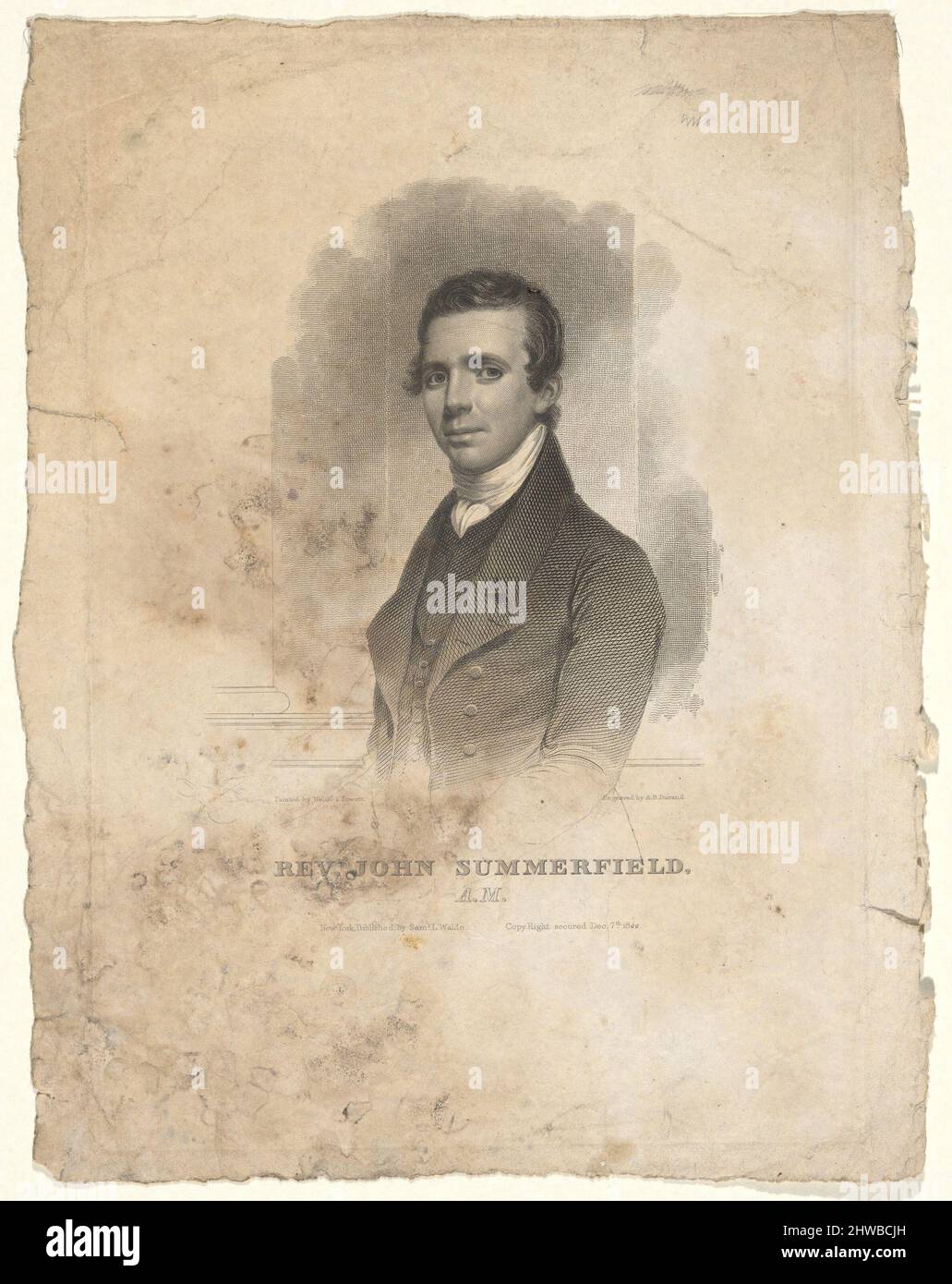 Rev. John Summerfield, A.M.. Artist: Asher Brown Durand, American, 1796 ...