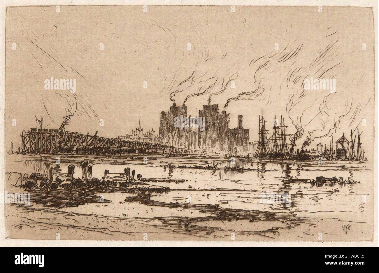 Communipaw, N.J.. Artist: Thomas Moran, American, born England, 1837 ...