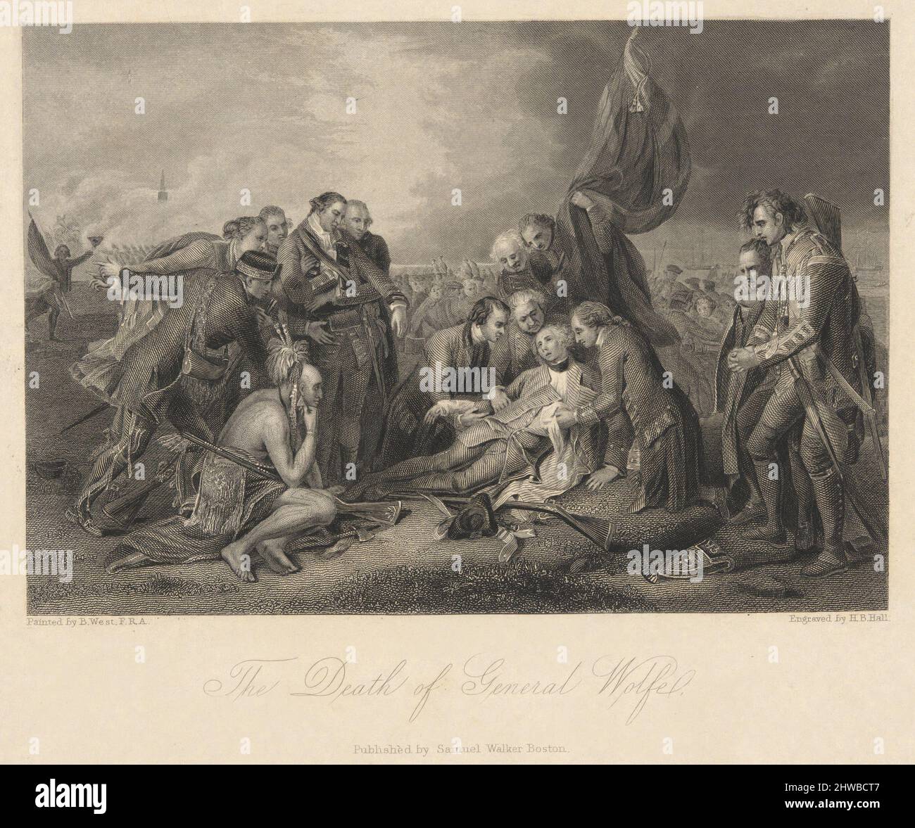 The Death of General Wolfe. Artist: Henry Bryan Hall I, American, born ...