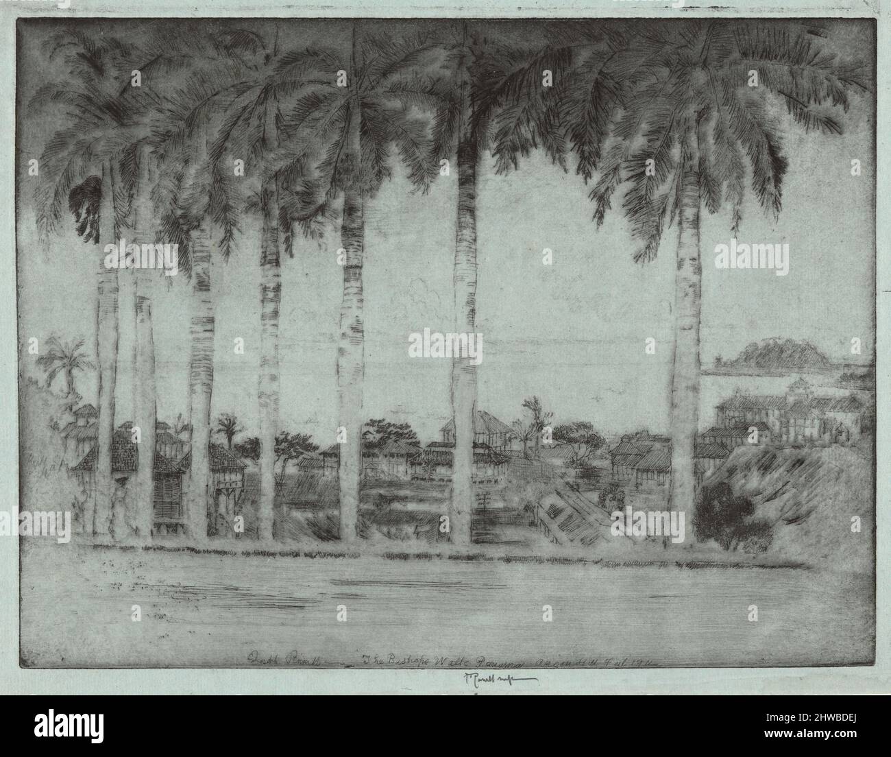 The Bishops Walk, Panama. Artist: Joseph Pennell, American, 1857–1926 ...