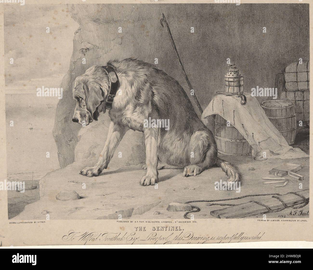 The Sentinel. Artist: Arthur Fitzwilliam Tait, American, 1819–1905 ...