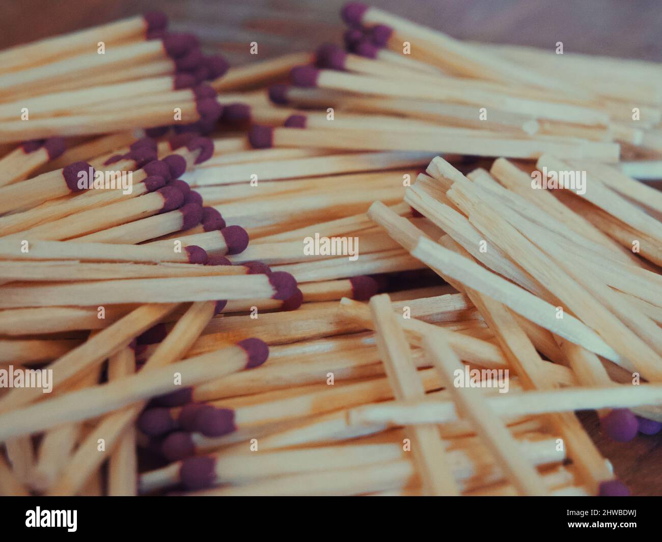 A bunch of matches, a close-up shot Stock Photo - Alamy